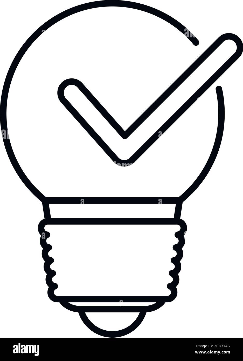 Bulb idea mission icon. Outline bulb idea mission vector icon for web ...