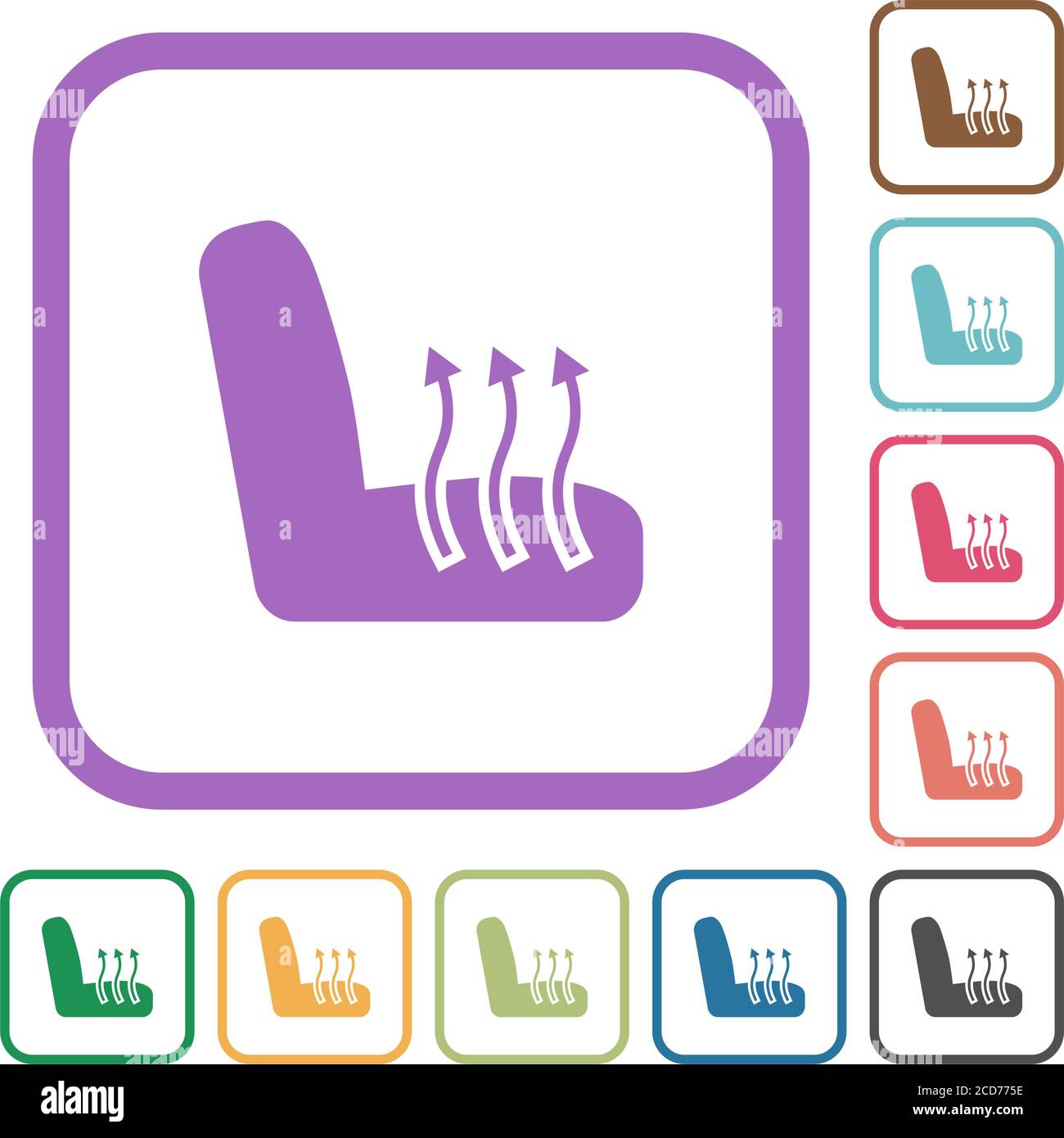 Seating in car Stock Vector Images - Alamy