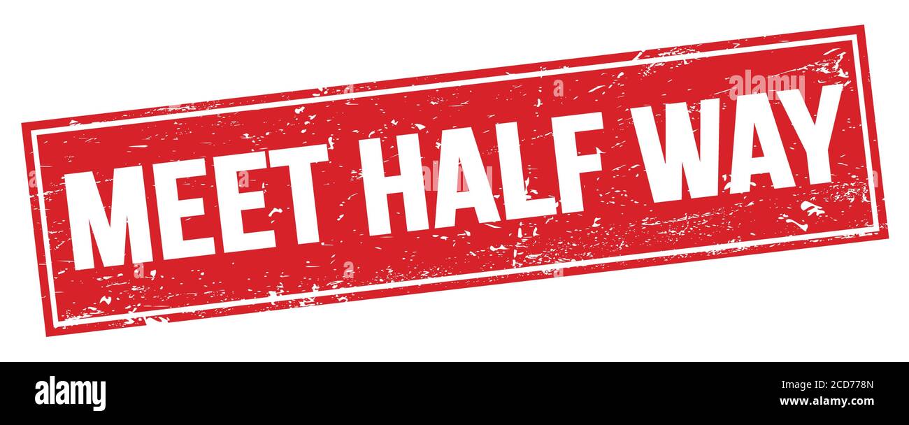 Meet half way word hi-res stock photography and images - Alamy