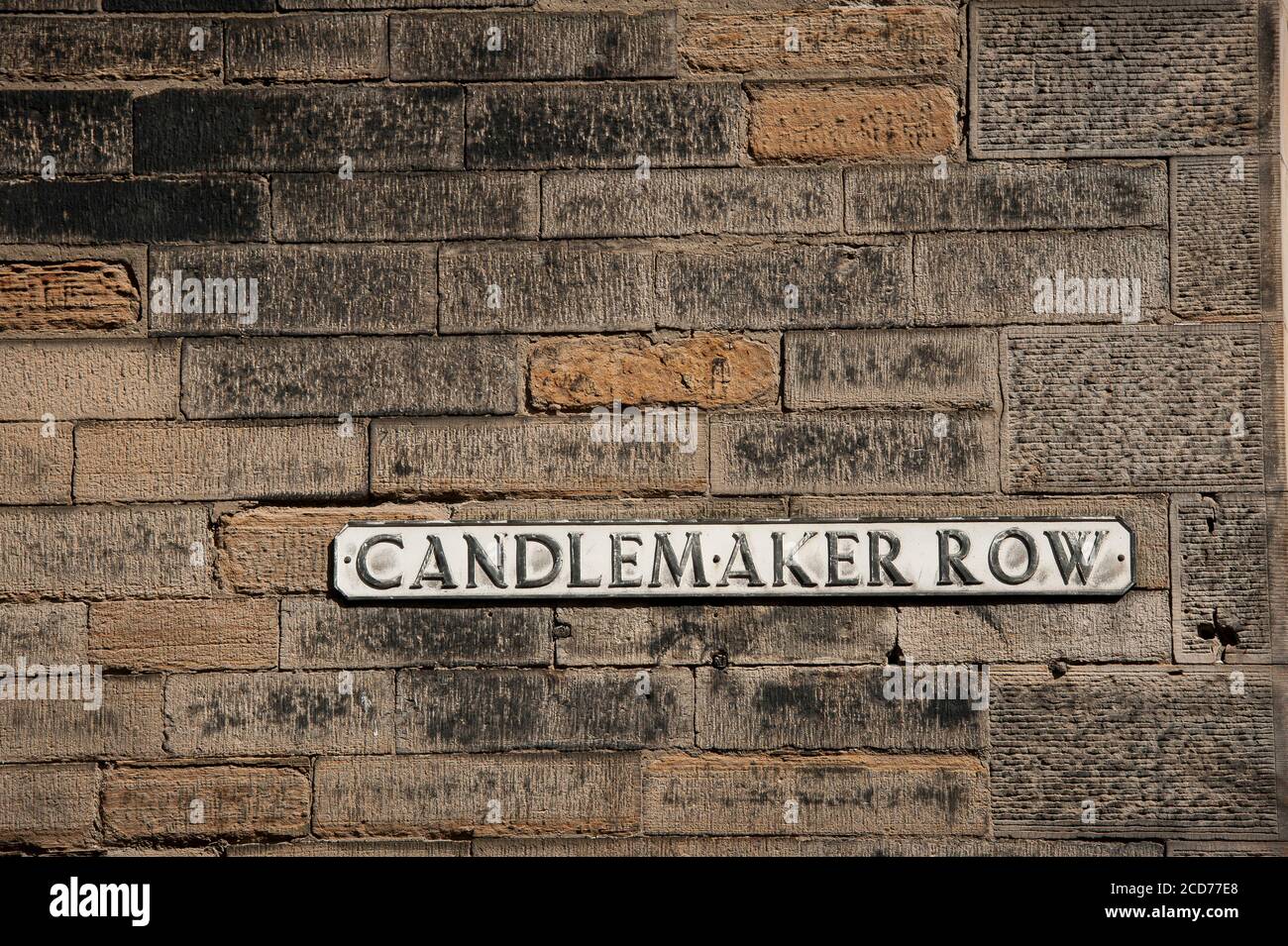 Candlemaker row street sign hi-res stock photography and images - Alamy
