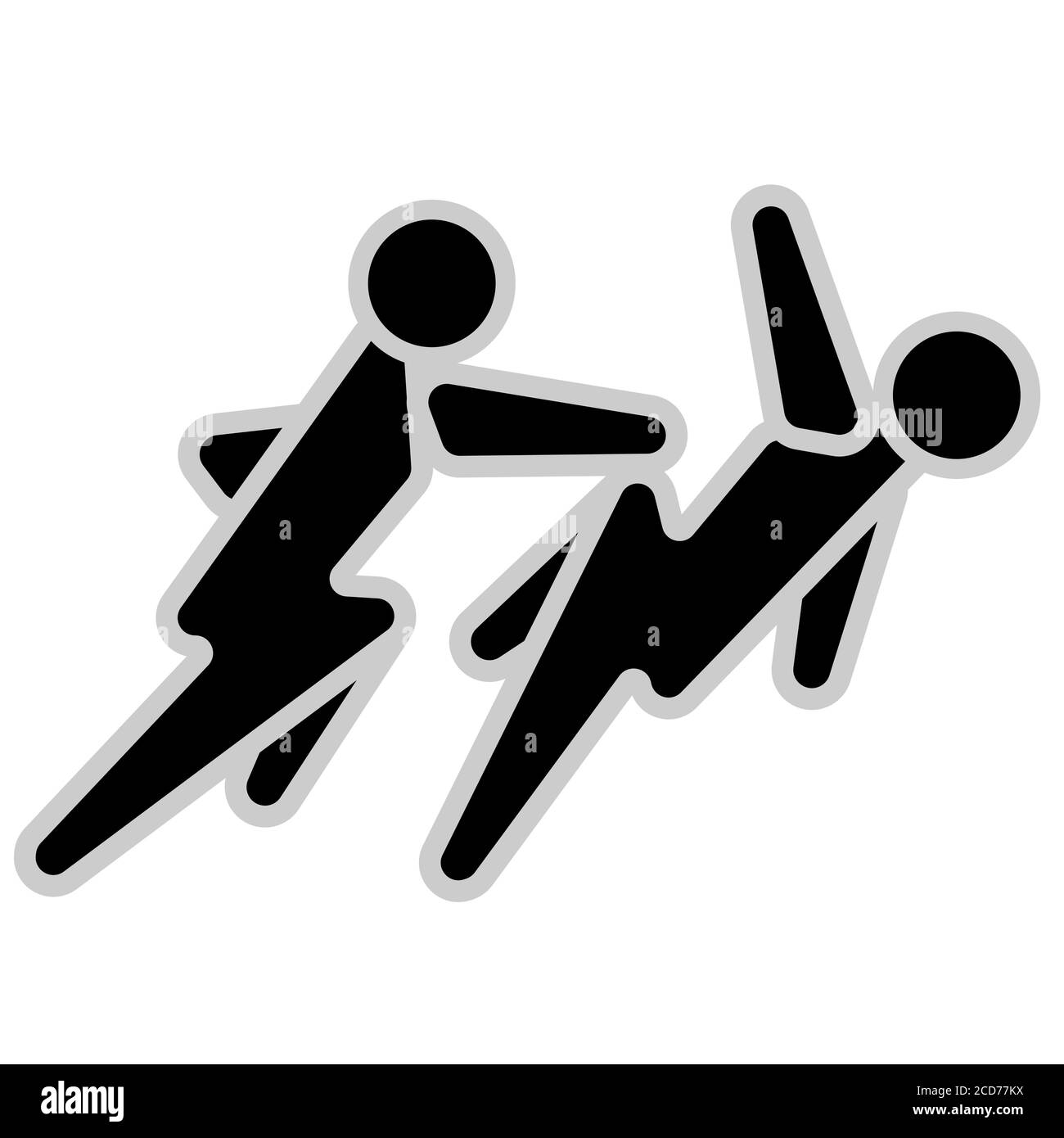 Fighting, aggression, beating, striking logo. Aggressive action logo ...