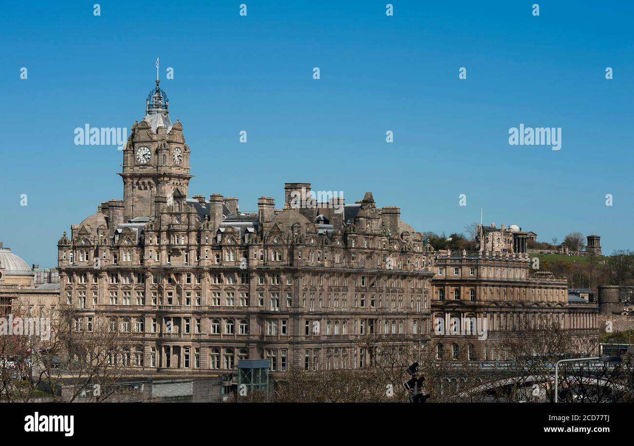 The Balmoral Hotel, Princes Street, Edinburgh, Scotland Stock Photo - Alamy