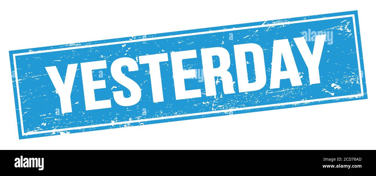 Yesterday stamp hi-res stock photography and images - Alamy