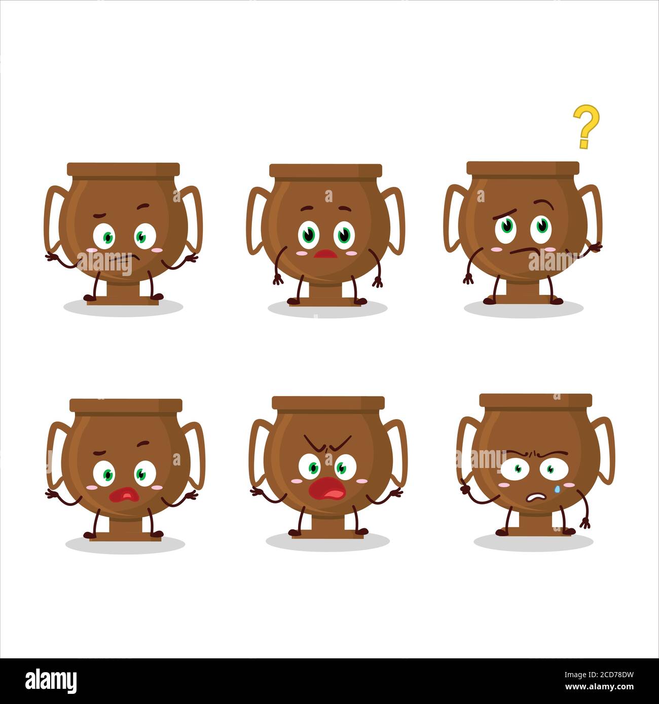 Cartoon character of bronze trophy with what expression Stock Vector ...