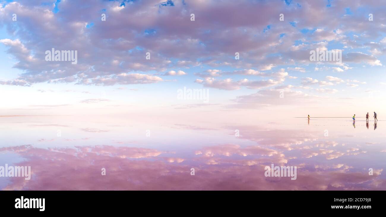 Symmetry reflection on summer lake hi-res stock photography and images ...