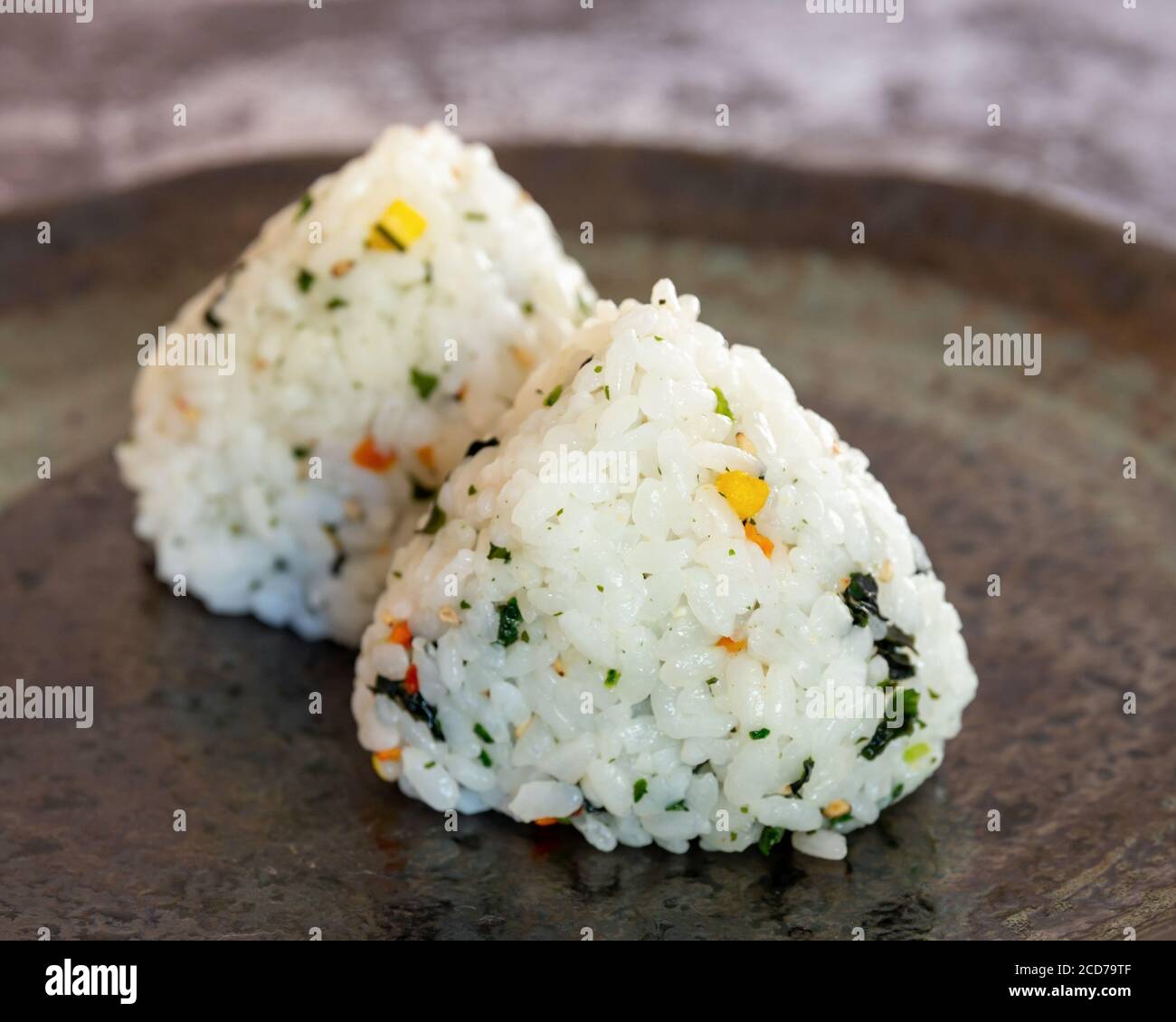 Japanese Homemade Rice Balls Onigiri Stock Photo - Alamy