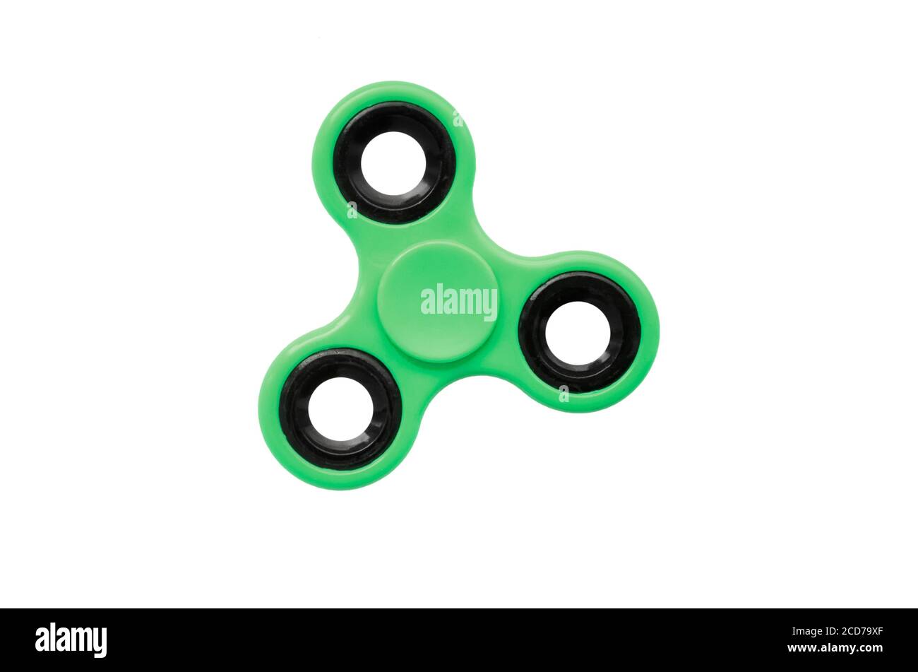 Isolated on white green spinner Stock Photo - Alamy