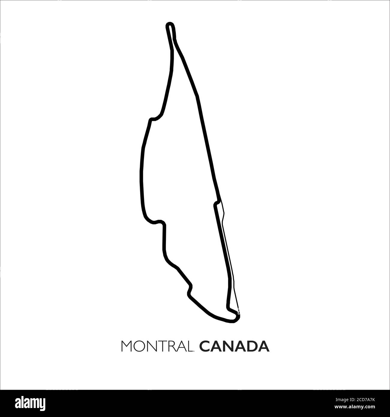 Canada map outline hi-res stock photography and images - Alamy