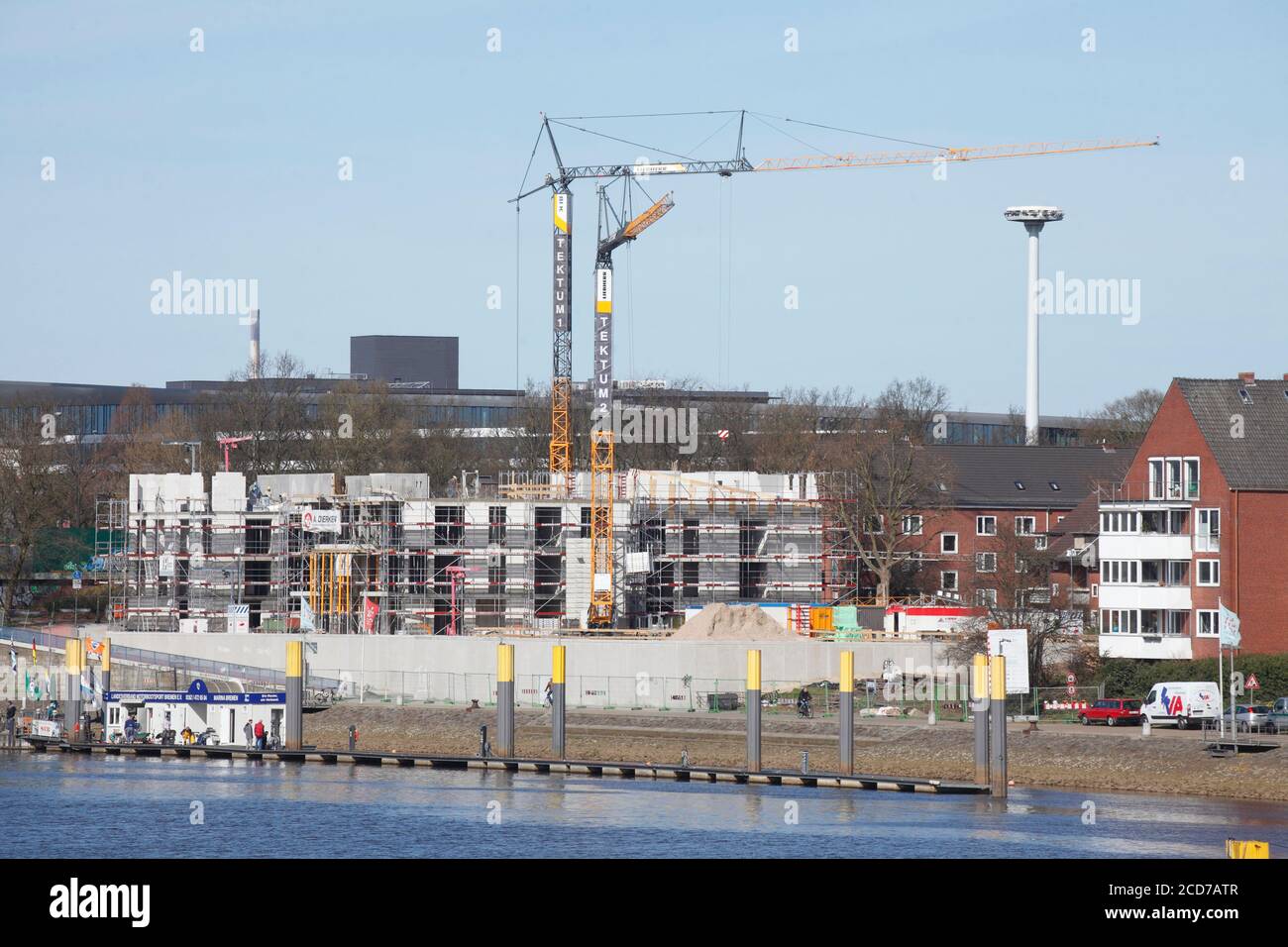 Construction site, residential buildings, shell, Stephaniviertel ...