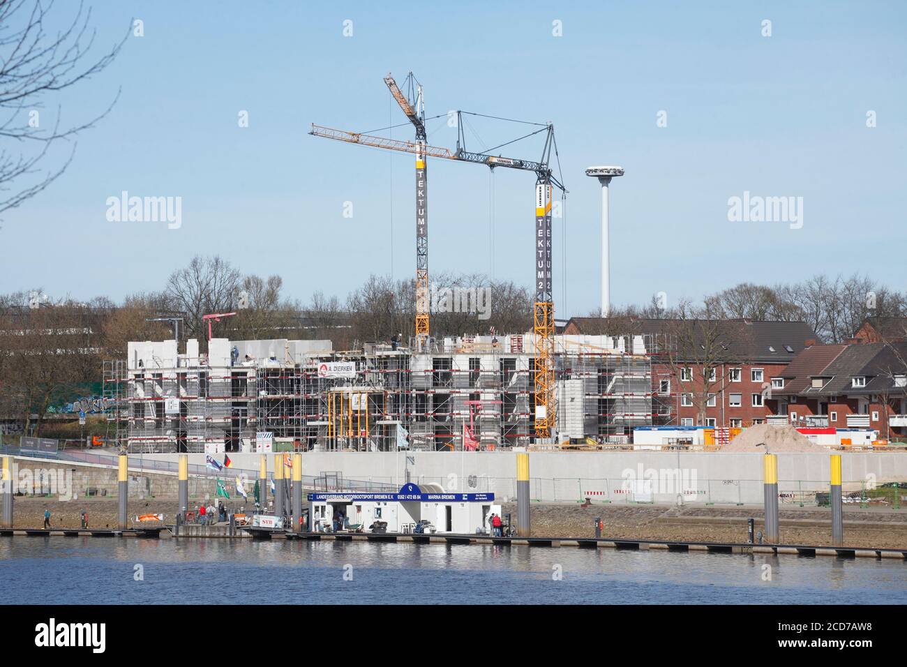 Construction site, residential buildings, shell, Stephaniviertel ...