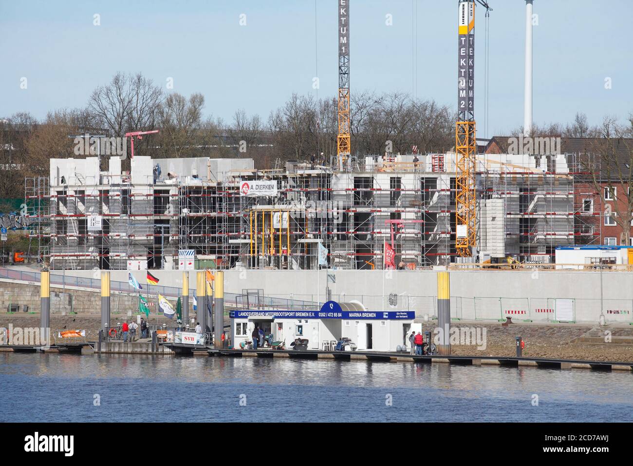 Construction site, residential buildings, shell, Stephaniviertel ...