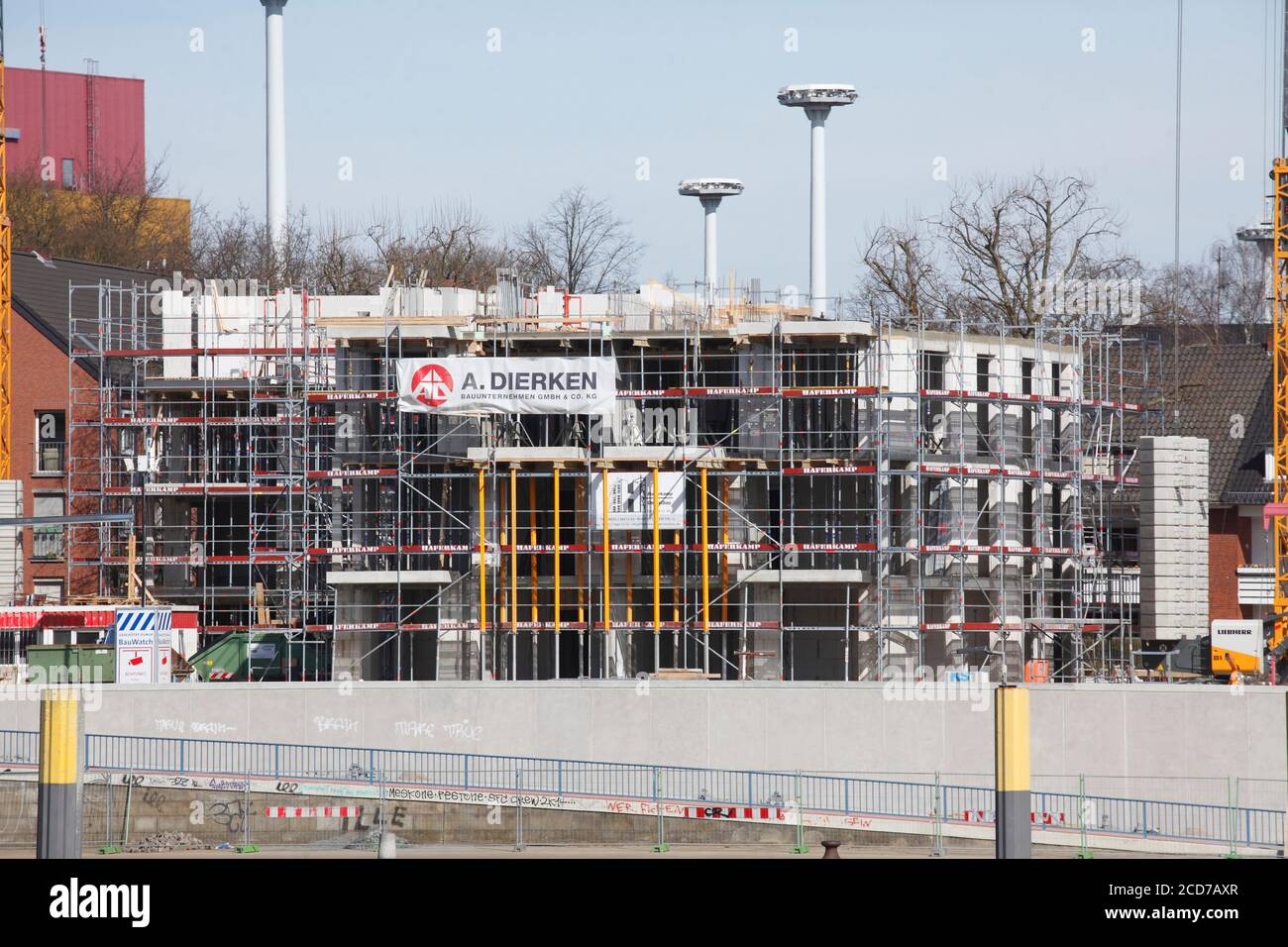 Construction site, residential buildings, shell, Stephaniviertel ...