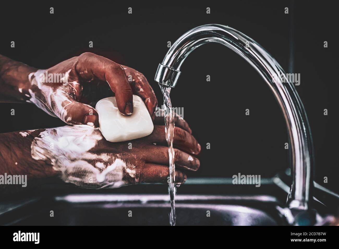 Virus prevention. Hygienic procedure. Wash your hands Stock Photo - Alamy