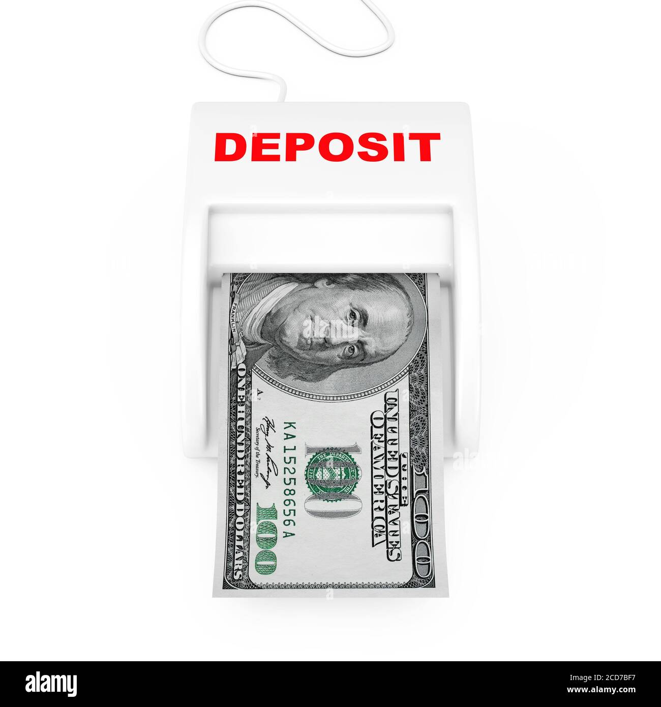 Make Money with Deposit Concept. Money Maker Deposit Machine with ...