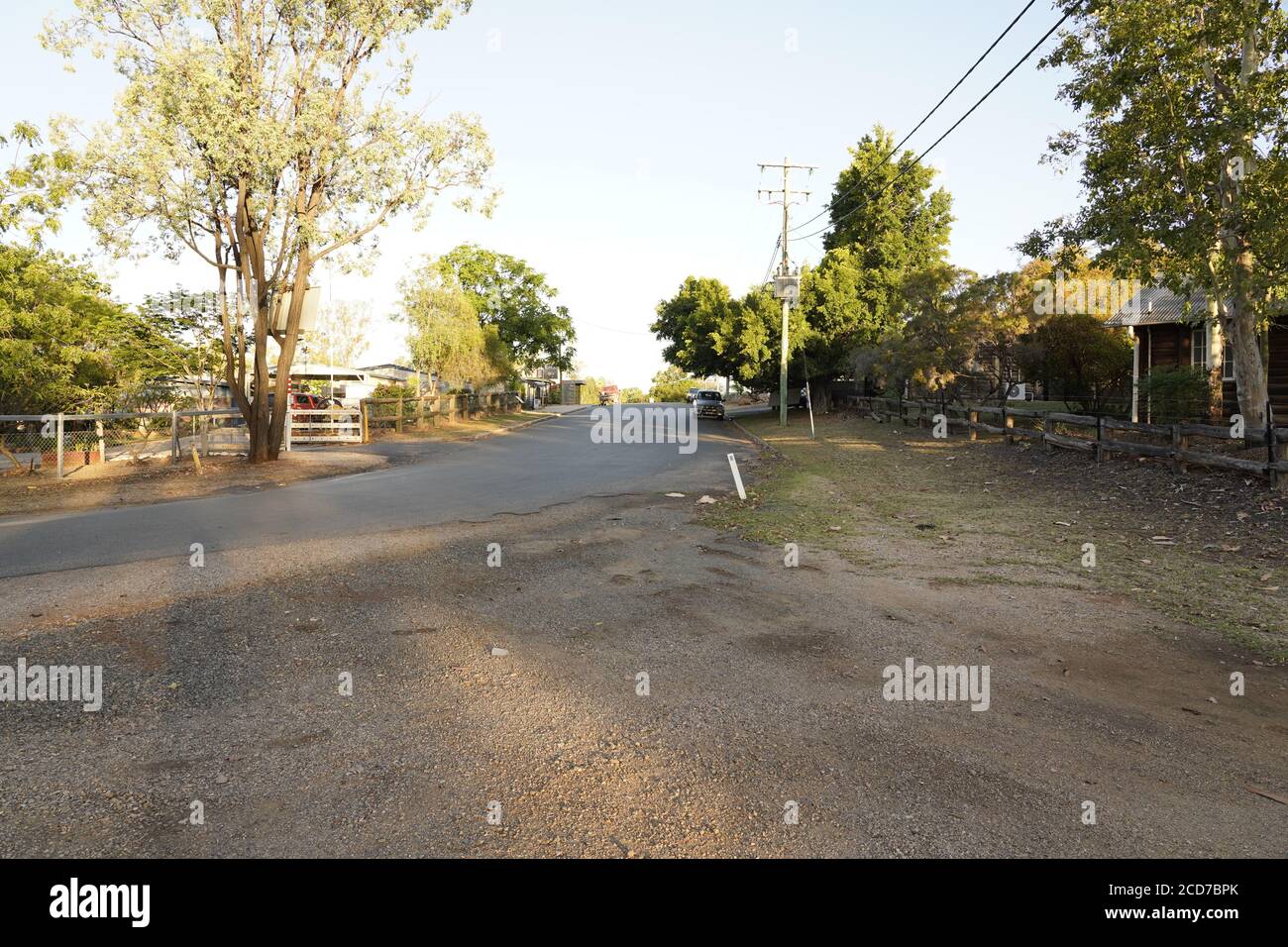 Rural town in the gem fields of Rubyvale, Queensland, Australia Stock ...