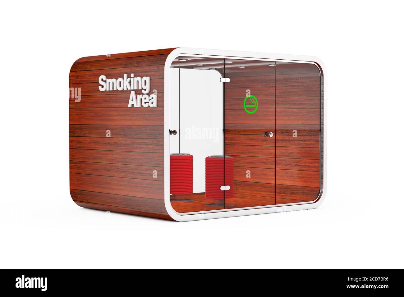 Smoking Booth. Special Room for Smokers. Smoking Area for Cigarettes ...