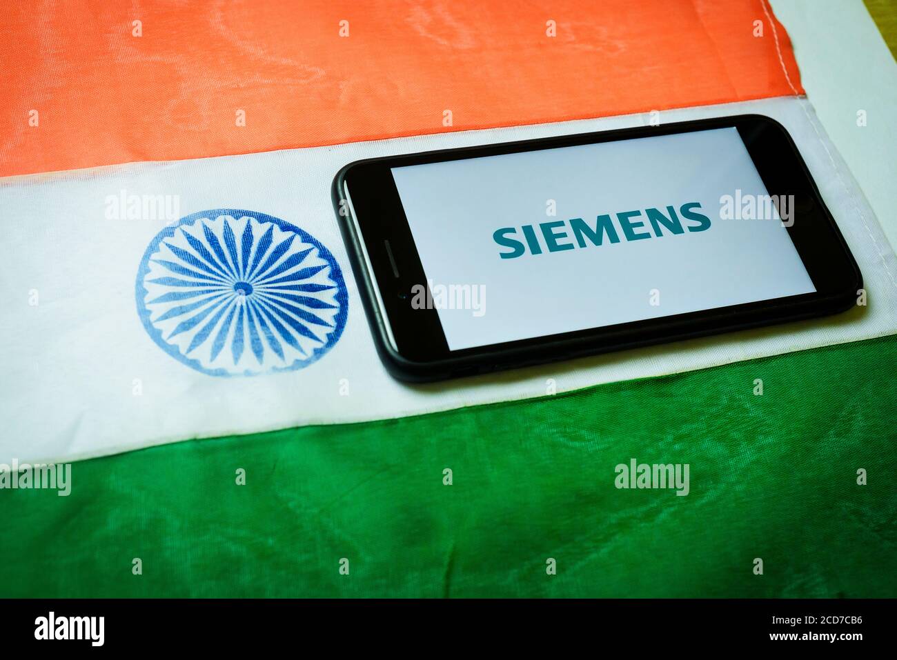 Kolkata, India 27-Aug-2020 : Concept of Apple launching mobile service ...