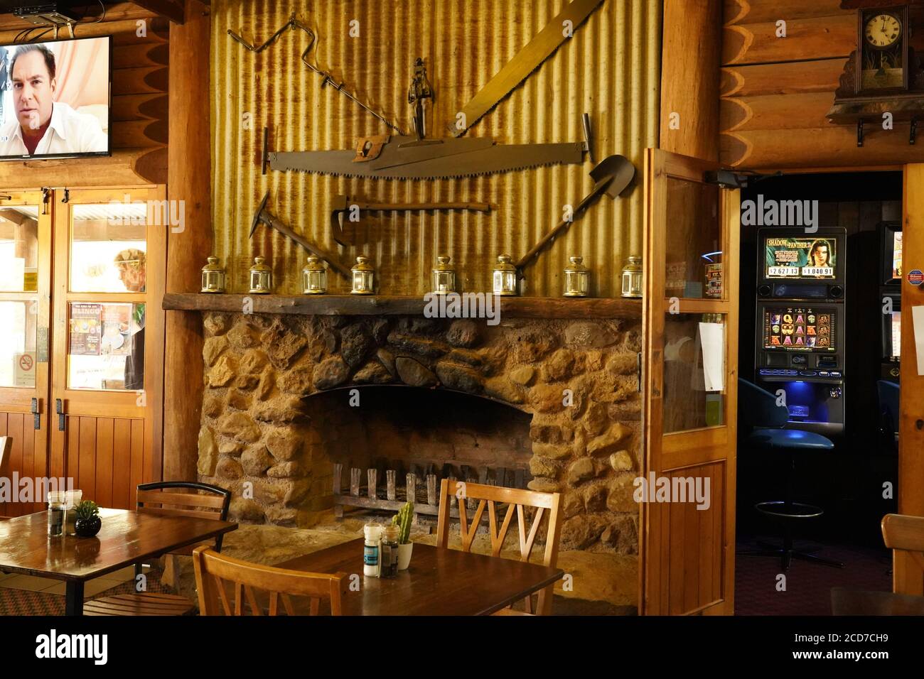 Interior shots full of character at New Royal Hotel / pub in outback ...