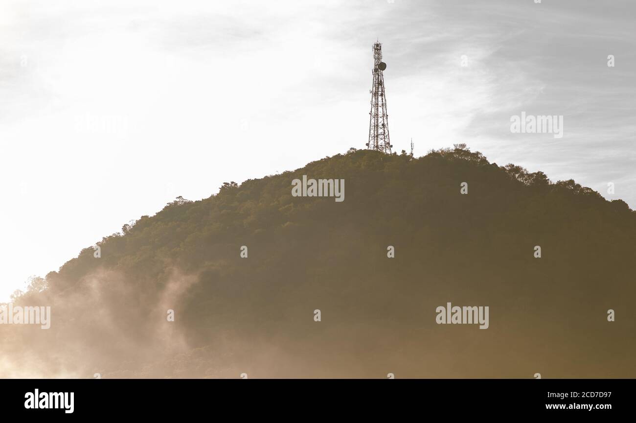 Telecommunications antenna. Data and internet transmission ...