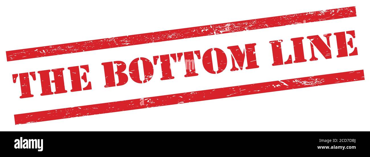 The bottom line stamp hi-res stock photography and images - Alamy