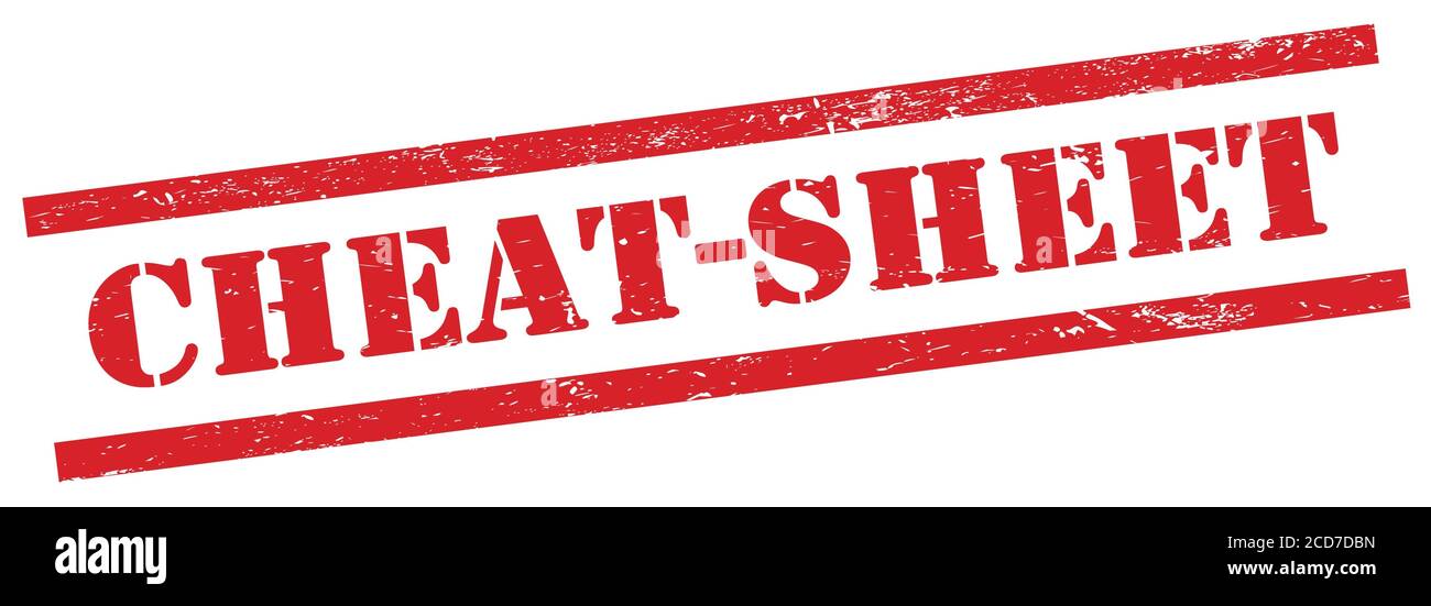 Cheat sheet stamp hi-res stock photography and images - Alamy