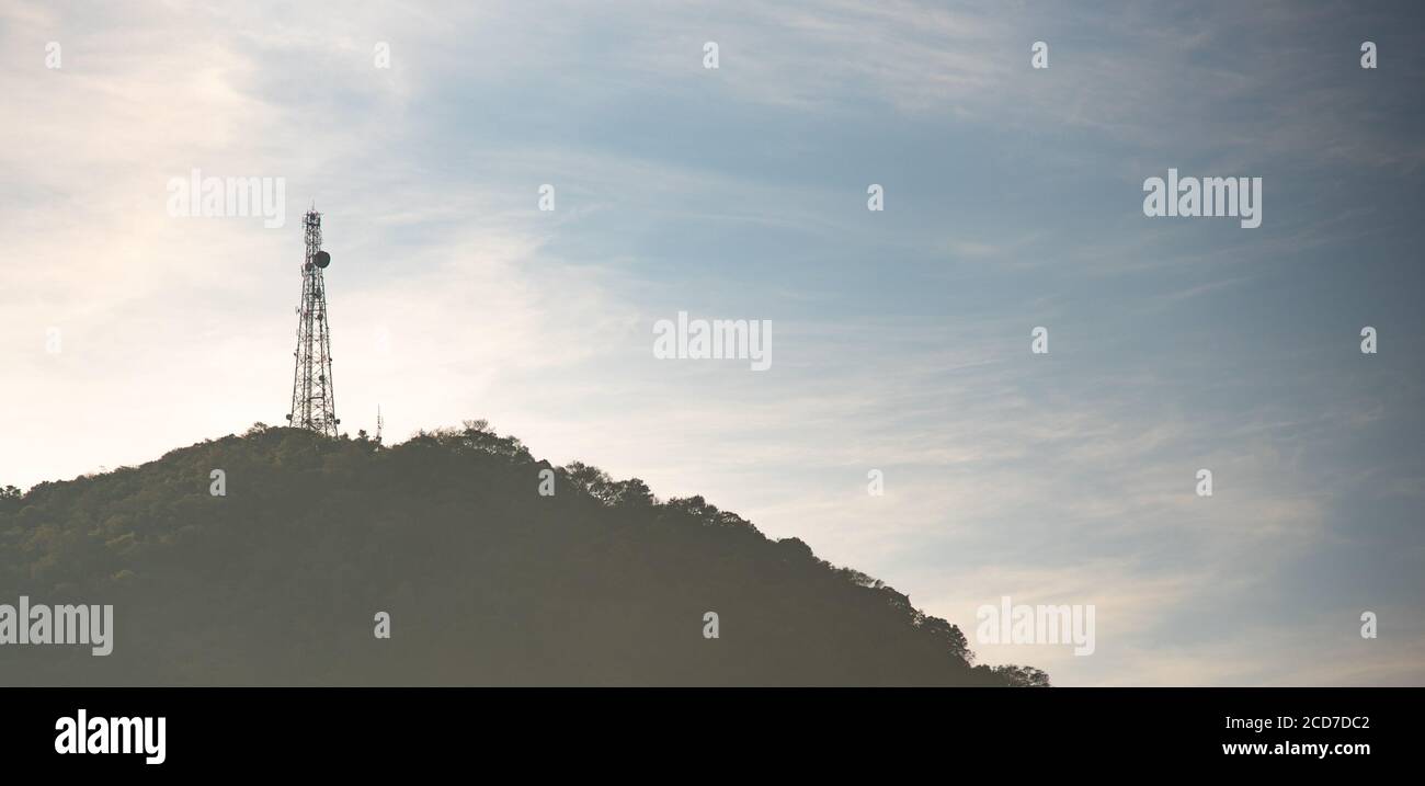 Telecommunications antenna. Data and internet transmission ...