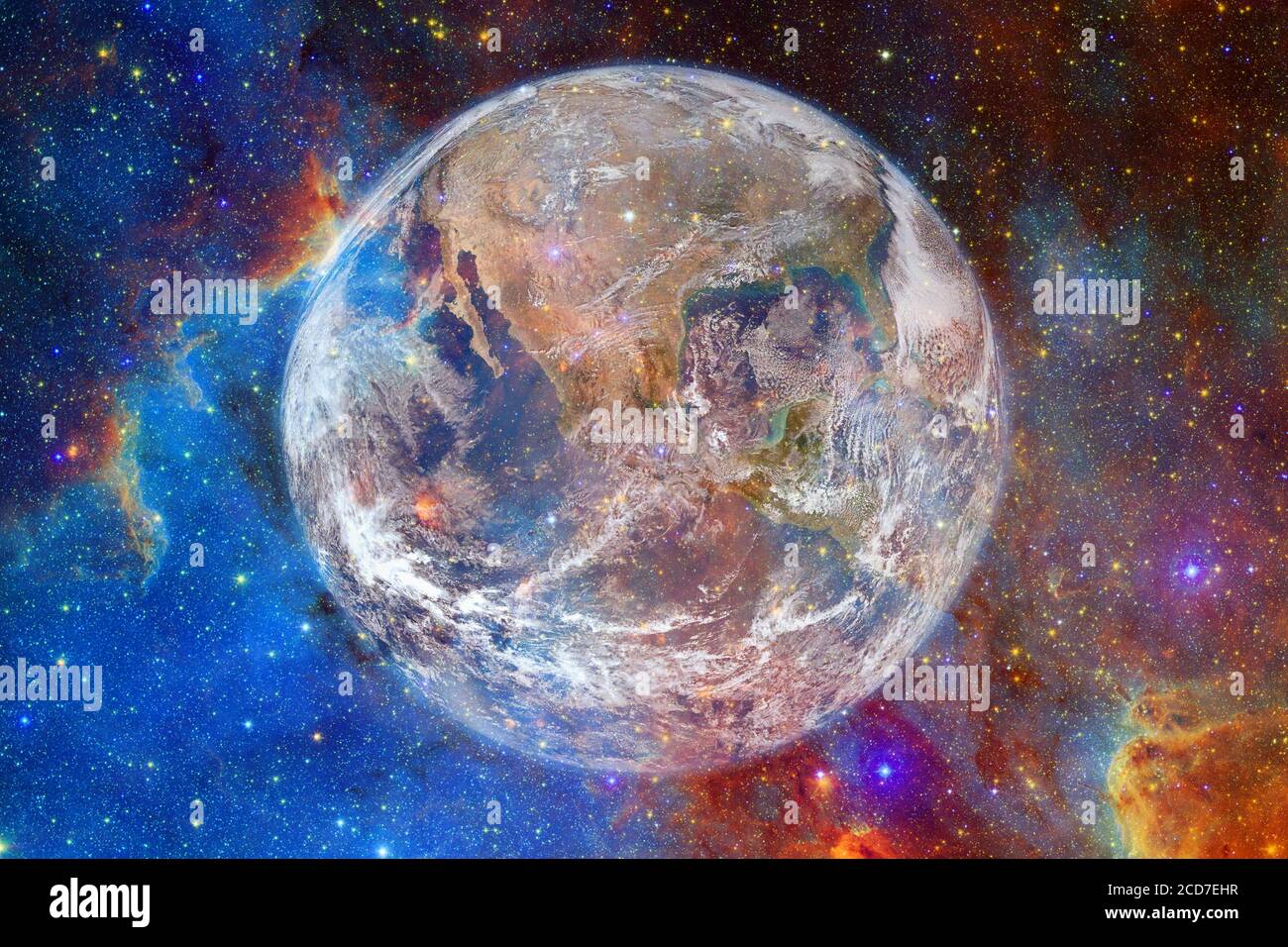 Earth. Solar system. Awesome print for wallpaper. Elements of this ...