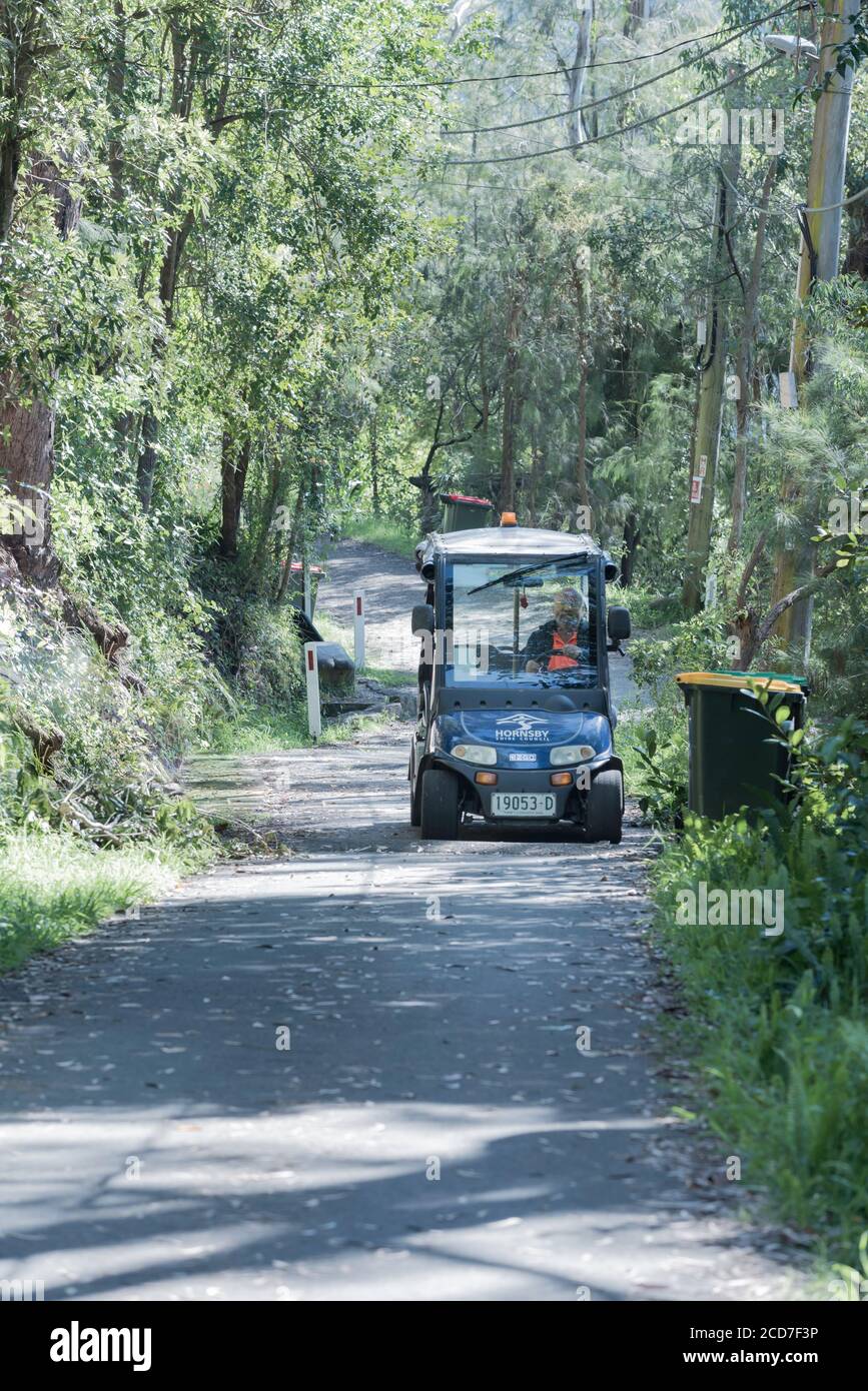 The sole registered vehicle on Dangar Island is a volunteer driven golf ...