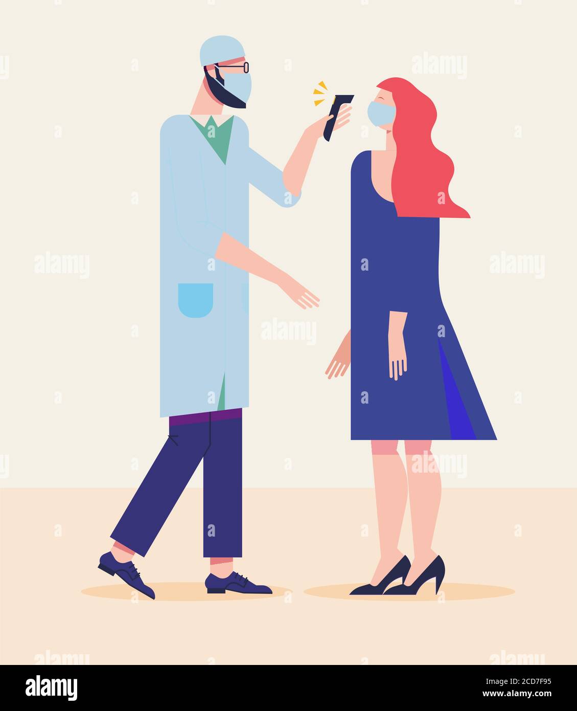 Thermal Temperature Scanning of body temperature of people by using non ...