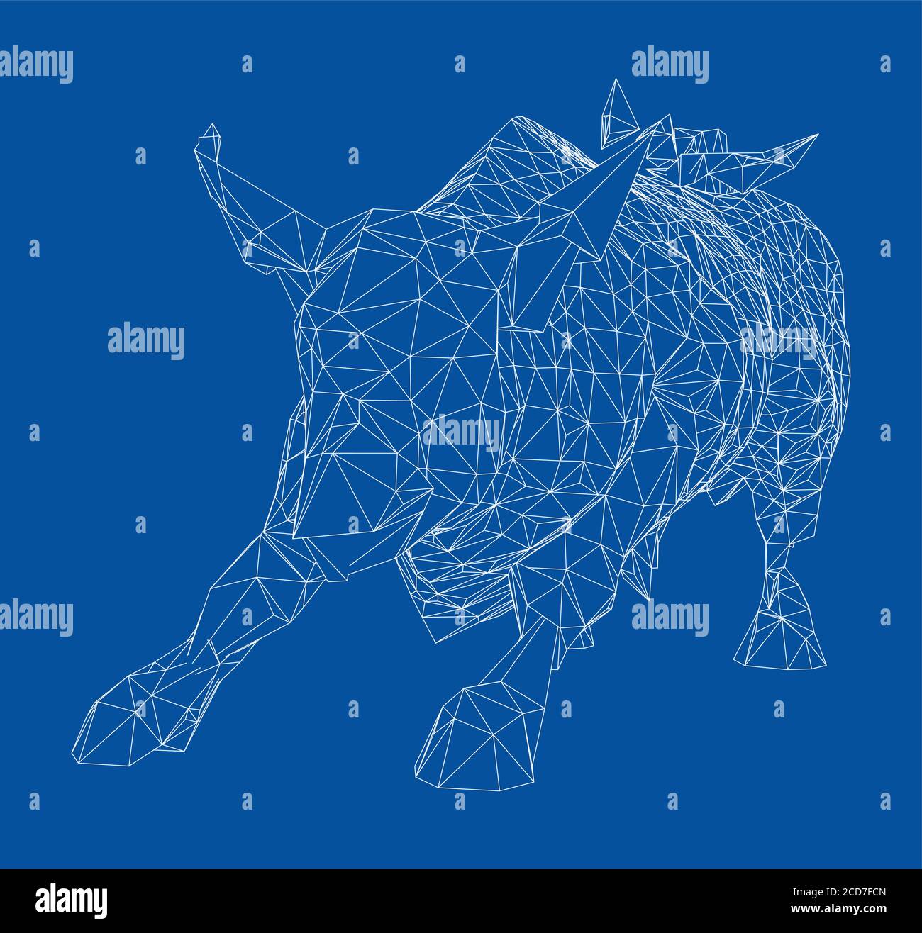 The Charging Bull. Vector Stock Vector Image & Art - Alamy