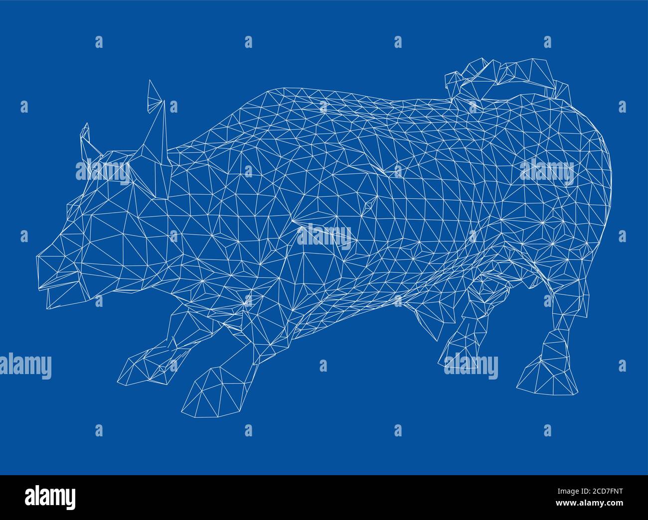 The Charging Bull. Vector Stock Vector Image & Art - Alamy