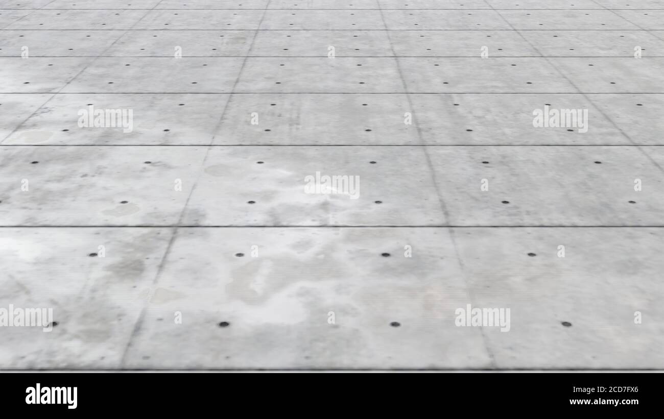 huge 3d illustration of a concrete floor Stock Photo - Alamy