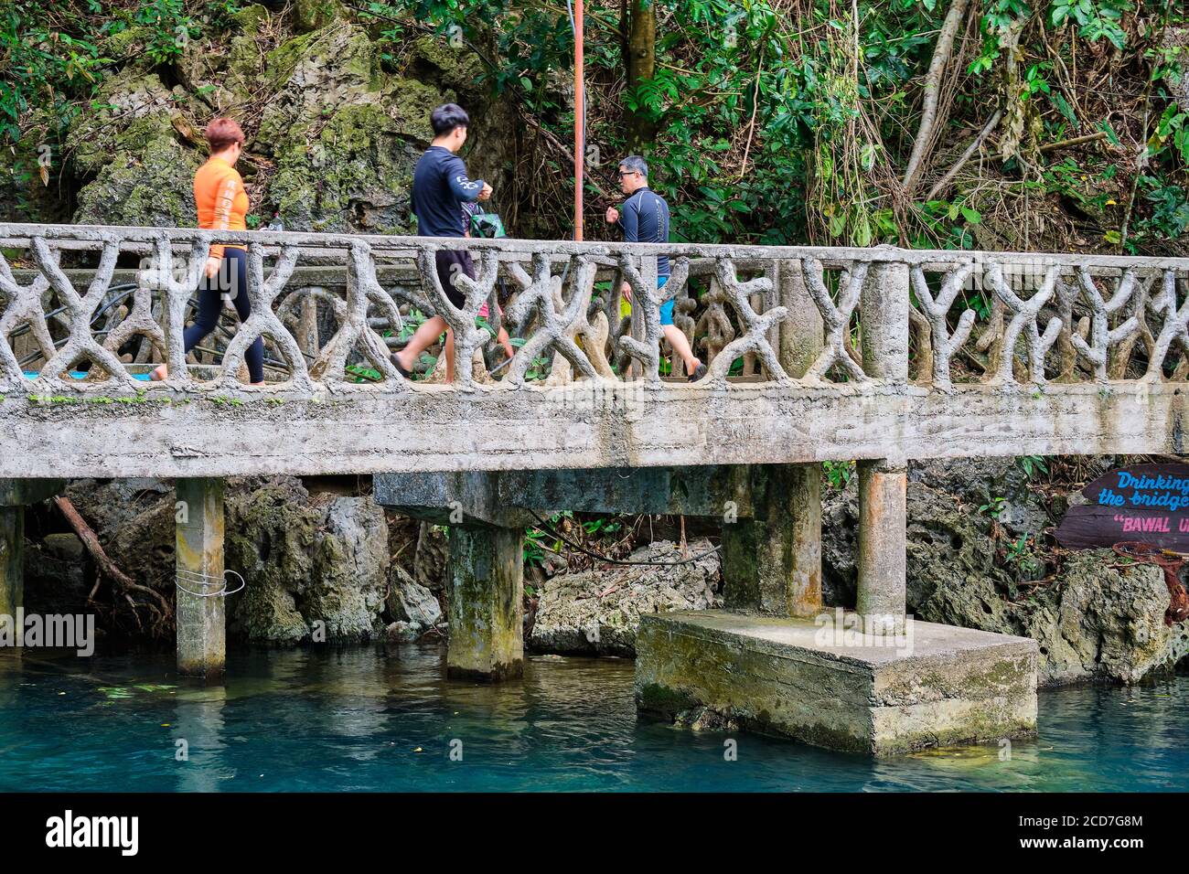 Panay, Philippines - Jan 23, 2020: malumpati Cold Spring campground ...