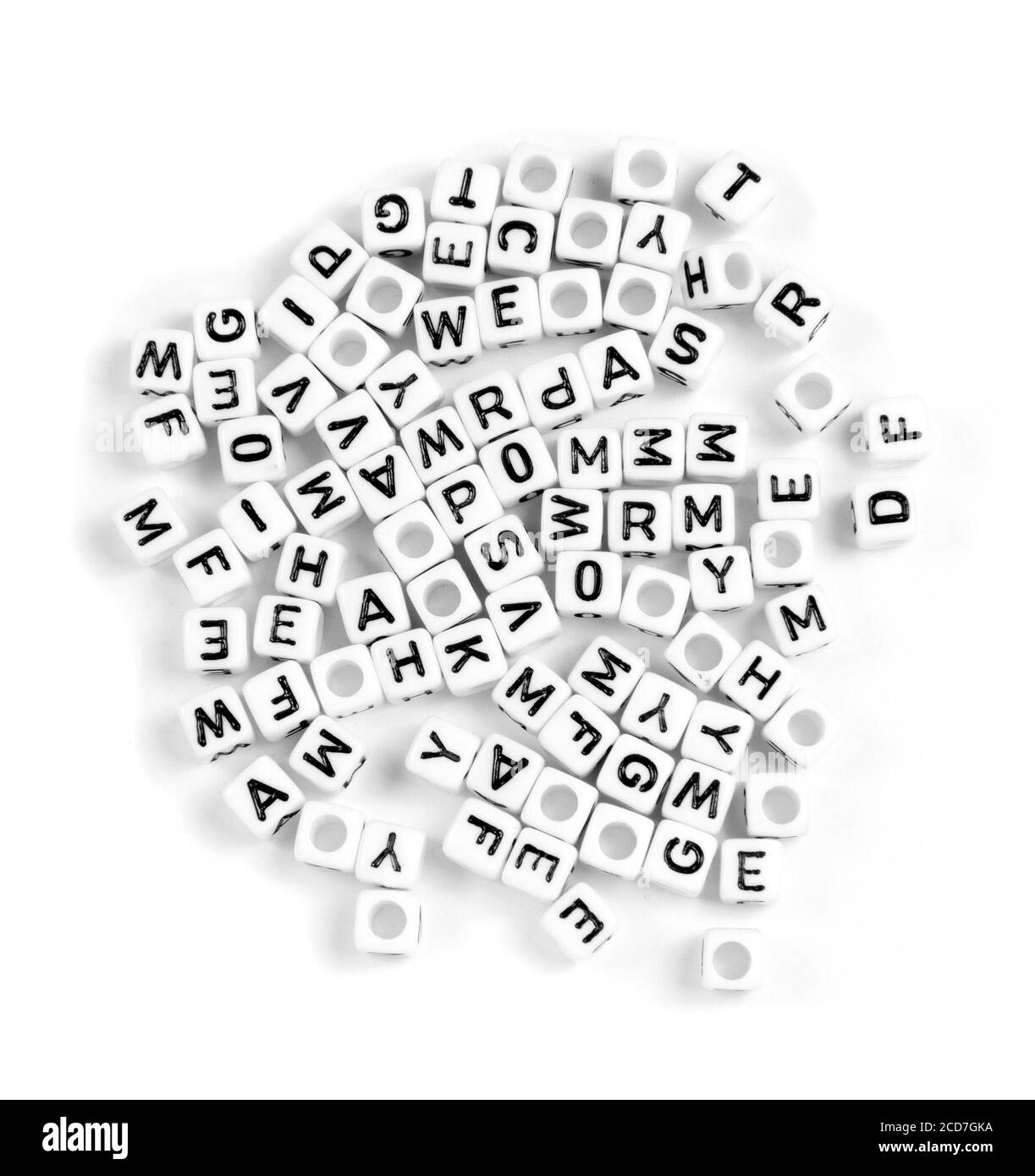 cube words closeup on the white Stock Photo - Alamy