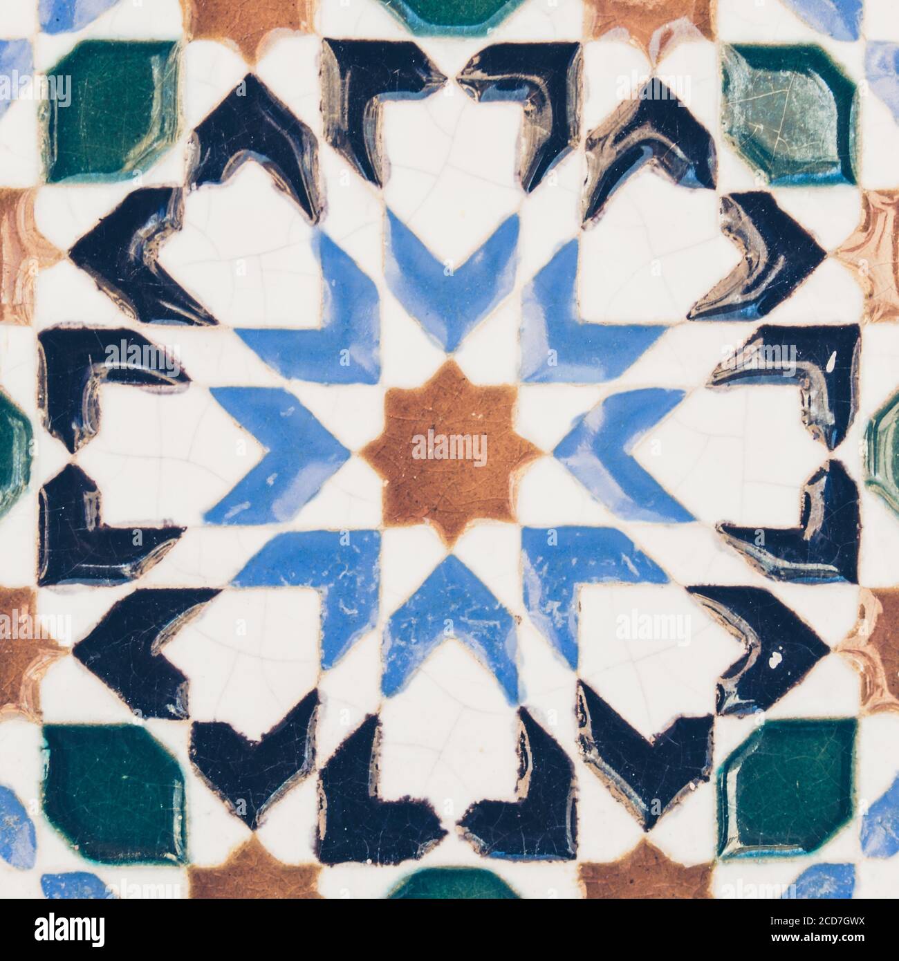 Closeup shot of Spanish tiles Stock Photo - Alamy