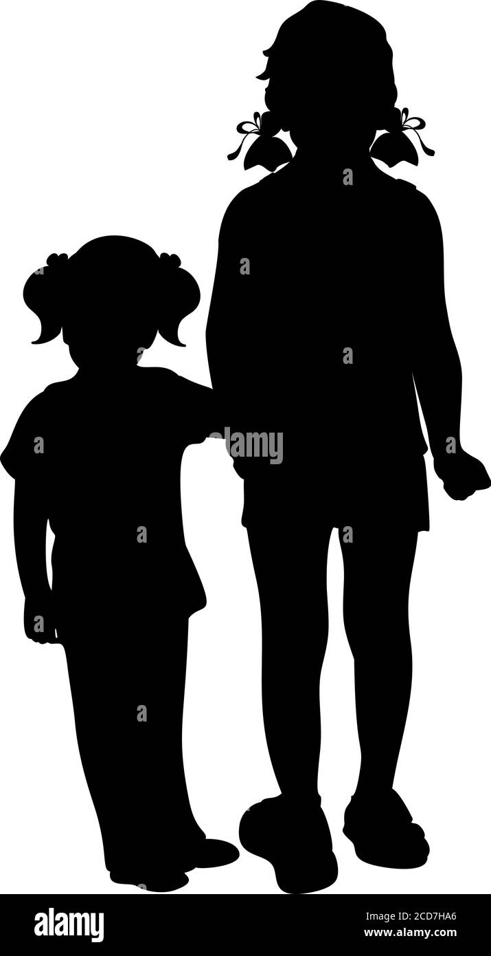 Man two children silhouette icon hi-res stock photography and images ...