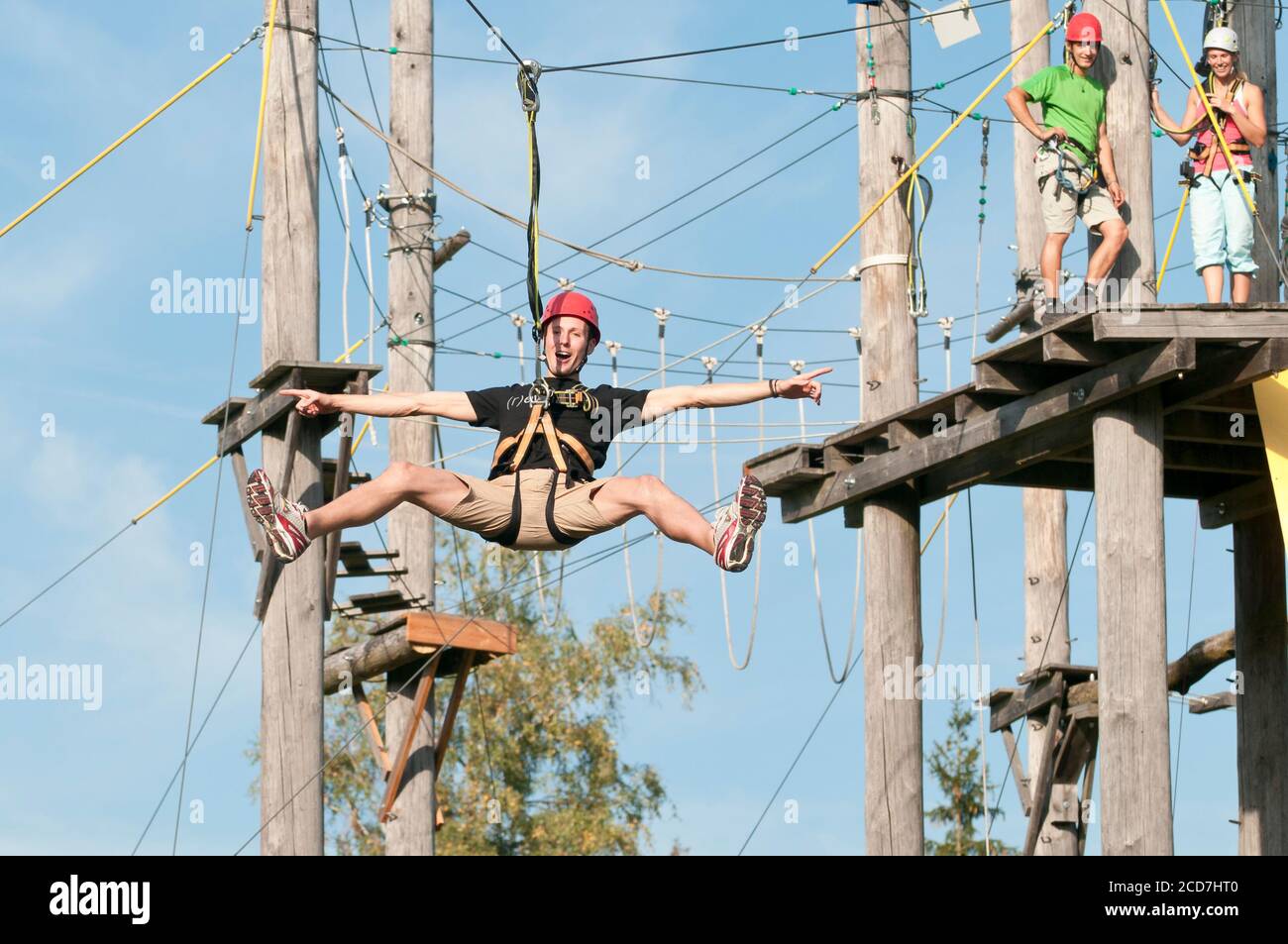 Ropepark hi-res stock photography and images - Alamy