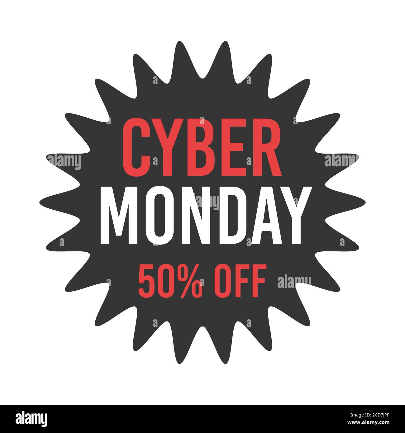 Cyber monday sticker big Cut Out Stock Images & Pictures - Alamy