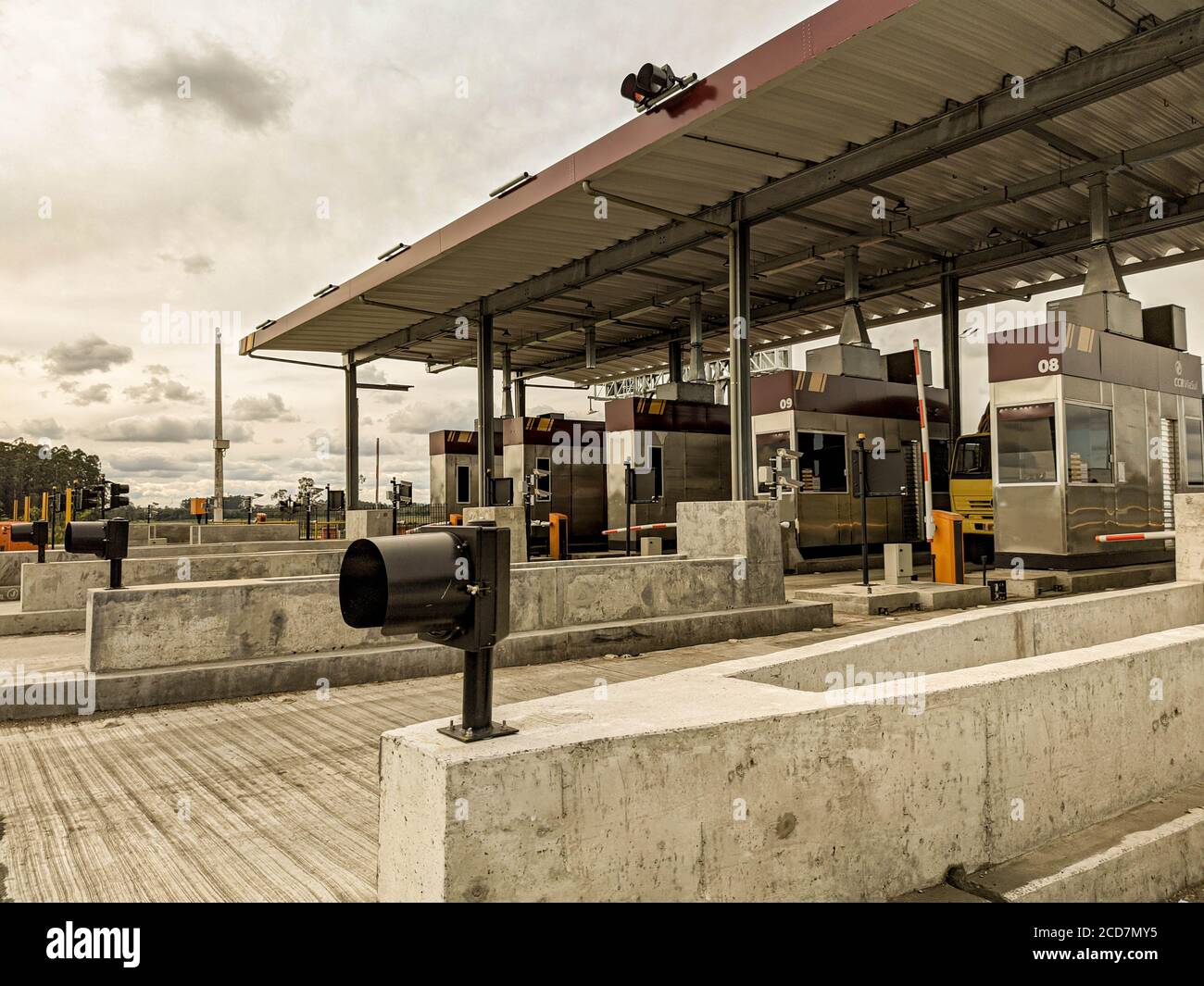 Toll plaza. A toll is a right of way paid through a fee to the ...