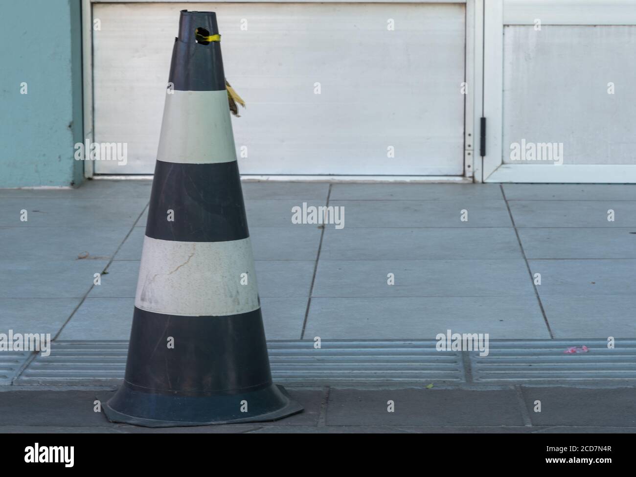 Signaling cone. Pedestrian traffic. symbol of mobility. Traffic and ...