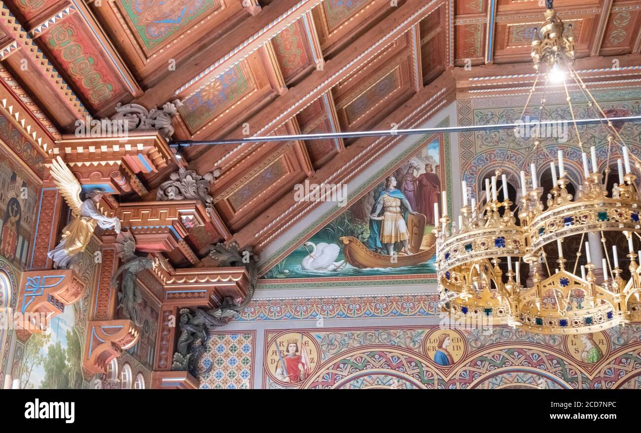 Schwangau, Germany. 27th Aug, 2020. At the front of the singers' hall ...