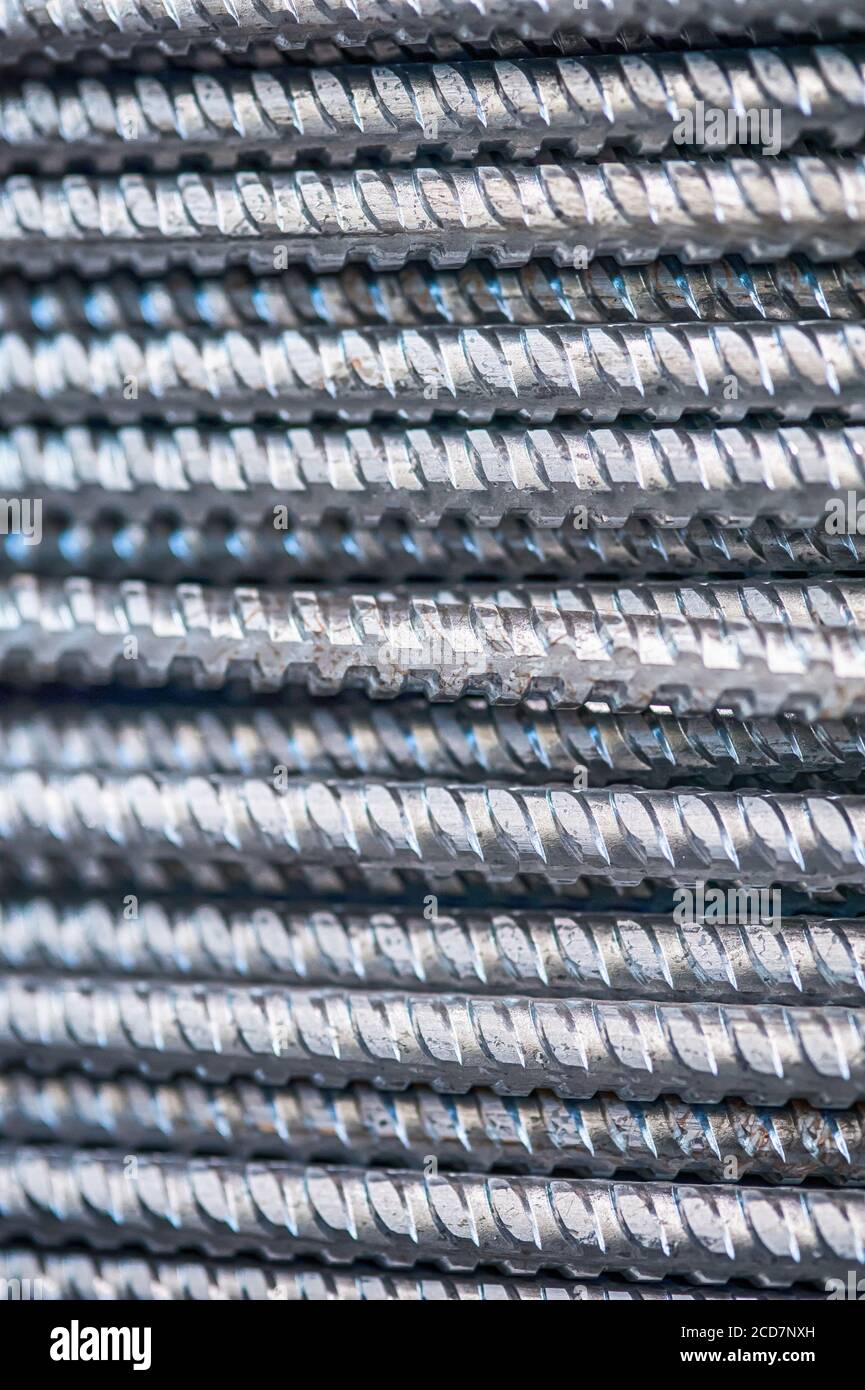 Texture of aluminum wire for armor rod cable. Abstract background ...