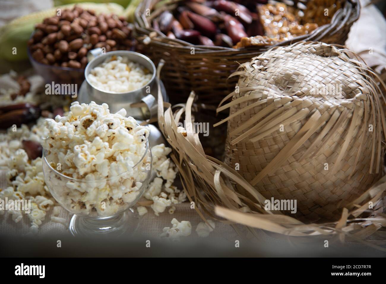 Typical foods. June and Julian festivals. Popcorn, pine nuts, green ...
