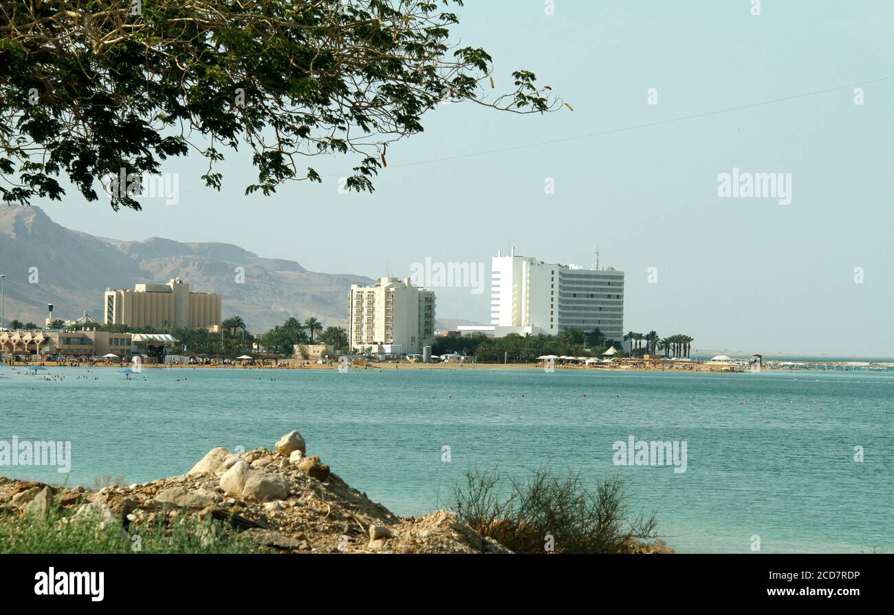 Dead Sea, is a salt lake bordering Jordan to the north, and Israel to ...