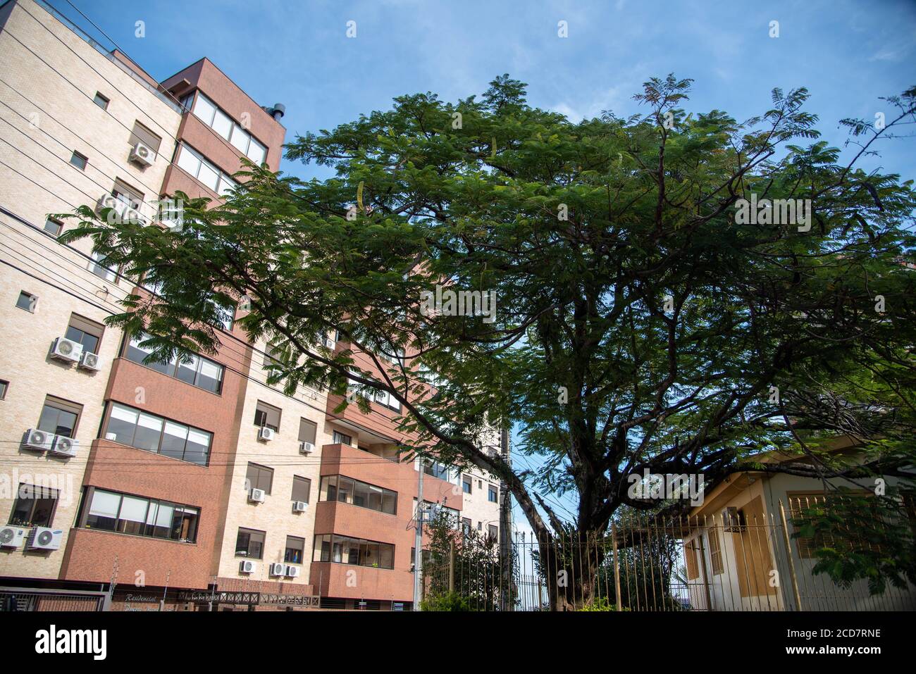 Urban architecture. Architectural style. City of Southern Brazil. Urban ...