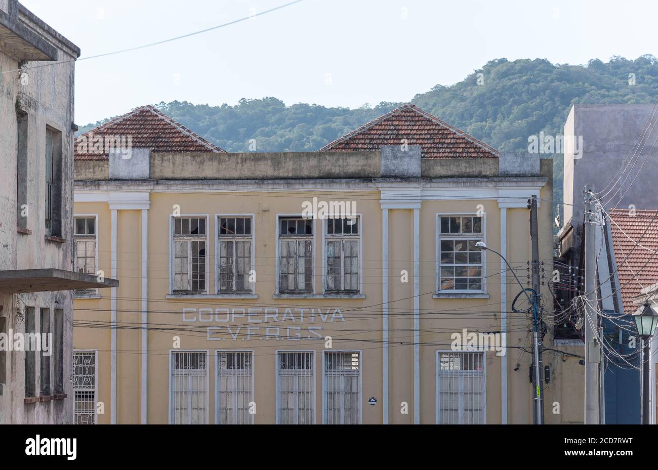 Urban architecture. Architectural style. City of Southern Brazil. Urban ...