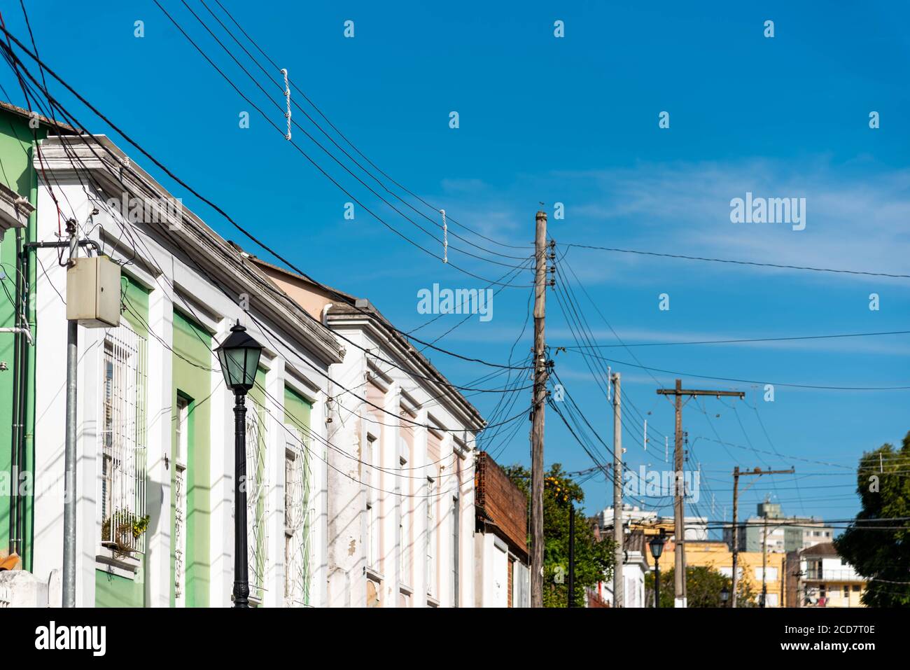 Urban architecture. Architectural style. City of Southern Brazil. Urban ...