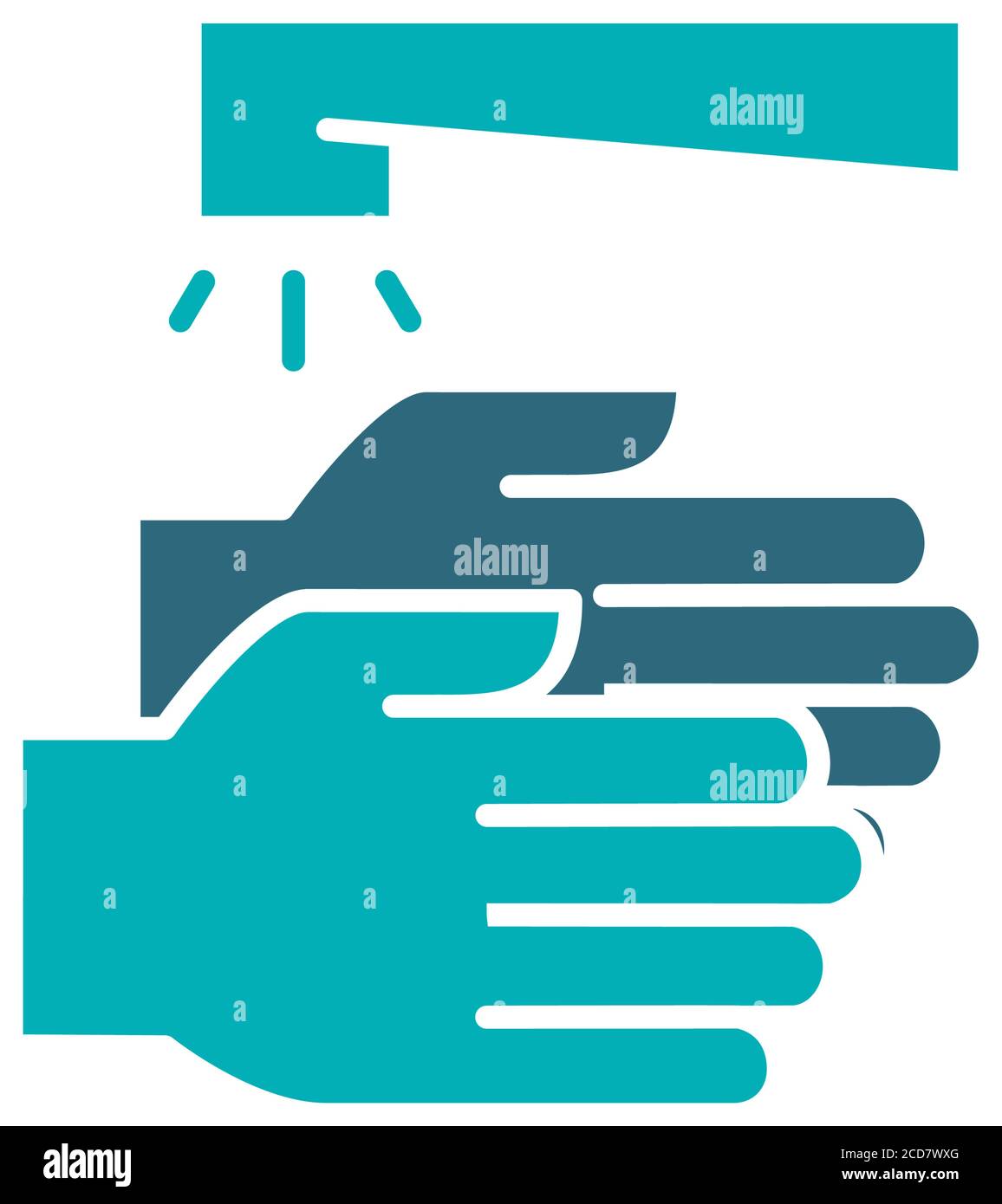 Hands cleaning sink Stock Vector Images - Alamy