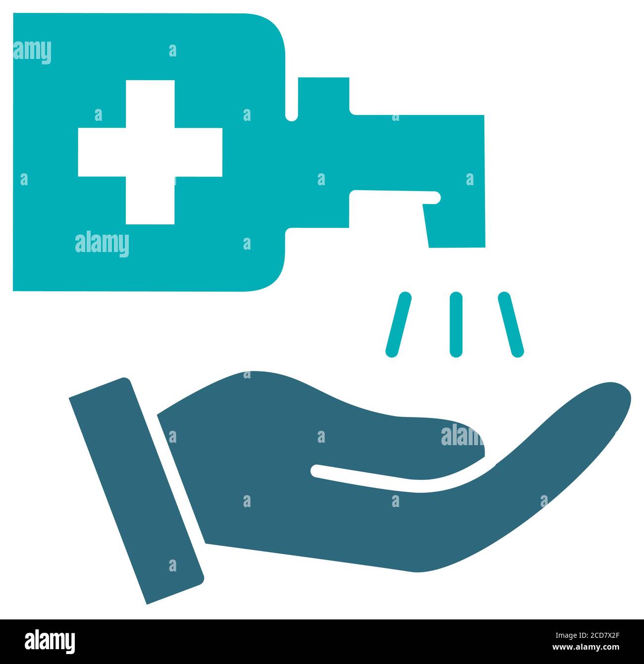 Disinfectant cleaning hands Stock Vector Images - Alamy