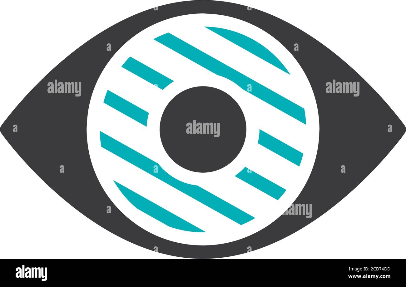 Human eye disease colored icon. Infected organ, inflammation of the ...